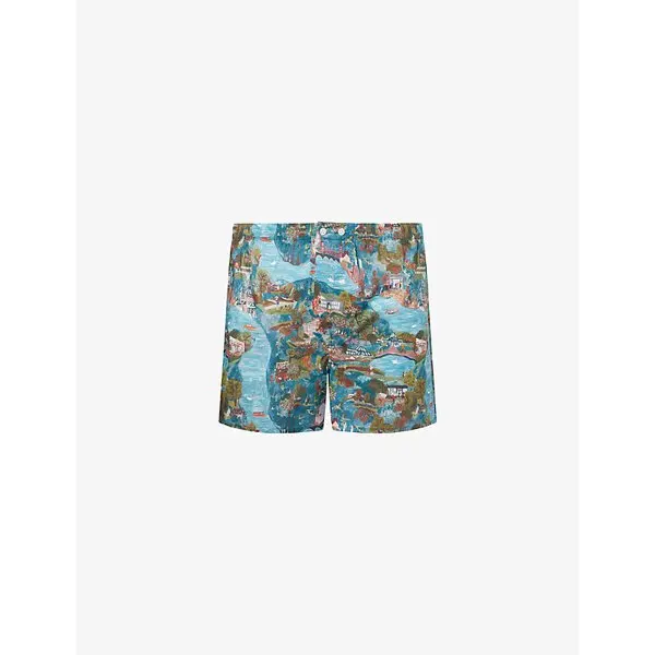 Derek Rose Ledbury Classic-fit Cotton Boxer Shorts - Multi-coloured