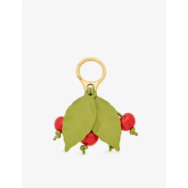 Loewe X Paula's Ibiza Cherry Bag Charm - Green/red