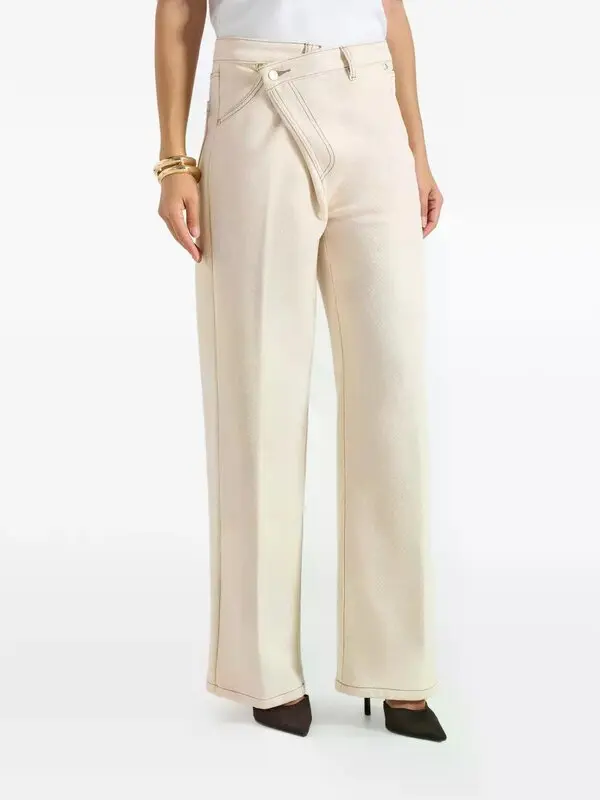 Manière De Voir Wrapover Wide-leg Jeans