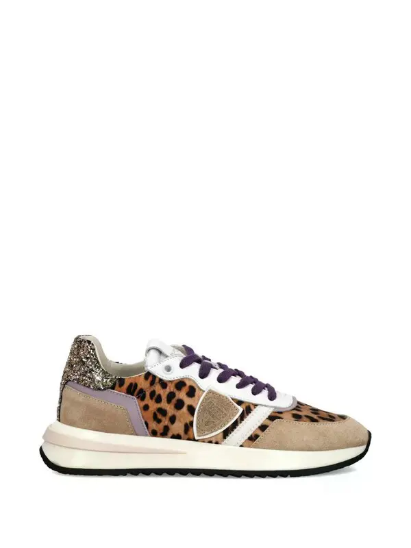 Philippe Model Tropez 2.1 Low Leopard-print Sneakers - Neutrals