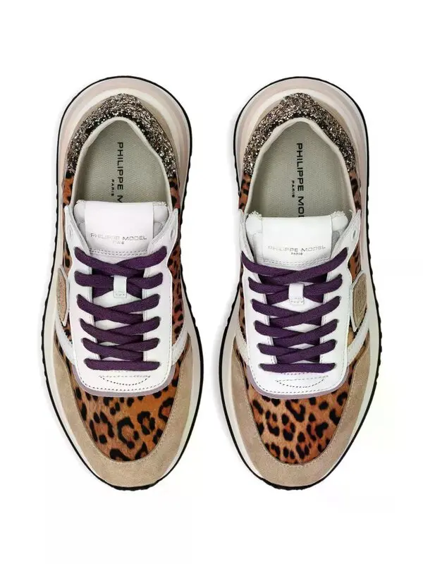 Philippe Model Tropez 2.1 Leopard Print Sneakers - Neutrals