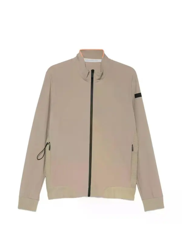 RRD Ribbed-panel Zip-up Jacket - Neutrals
