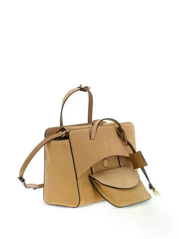 HIDESINS Suede Tote Bag - Neutrals