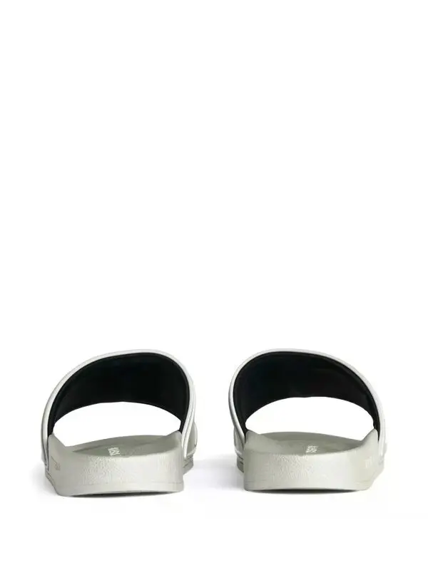 Karl Lagerfeld Kondo 2.0 Metallic Slides - Silver