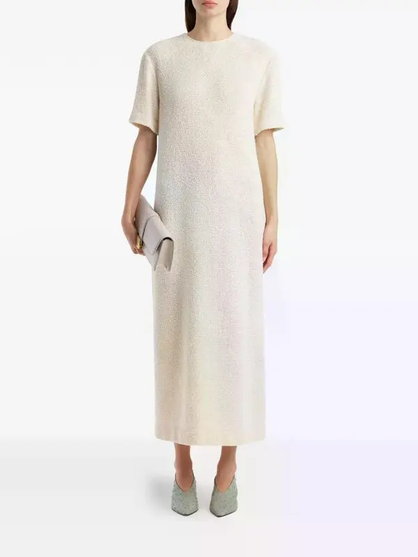 Khaite Webber Dress In English Twist Tweed - Neutrals