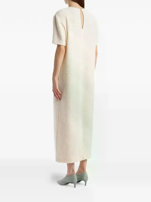 Khaite Webber Dress In English Twist Tweed - Neutrals