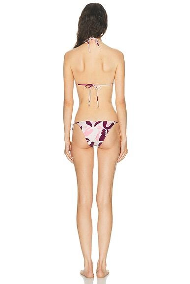 ADRIANA DEGREAS Bold Floral String Bikini Set