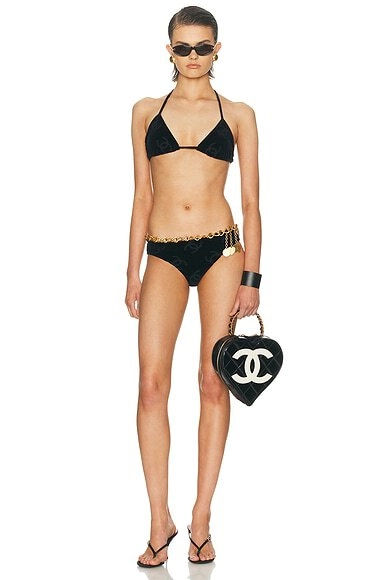 Chanel Velour Bikini Set