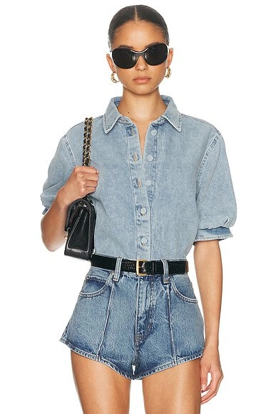 FRAME Billow Sleeve Shirt - Puffin