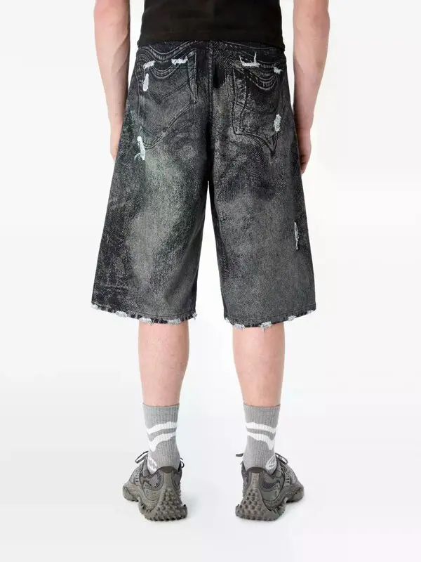 Camper Distressed Denim Shorts