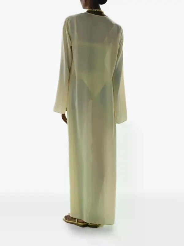 BAOBAB Luna Bell-sleeves Cut-out Maxi Cover-up - Yellow