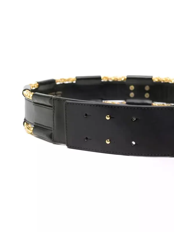 Elisabetta Franchi Chain-link Logo Plaque Belt