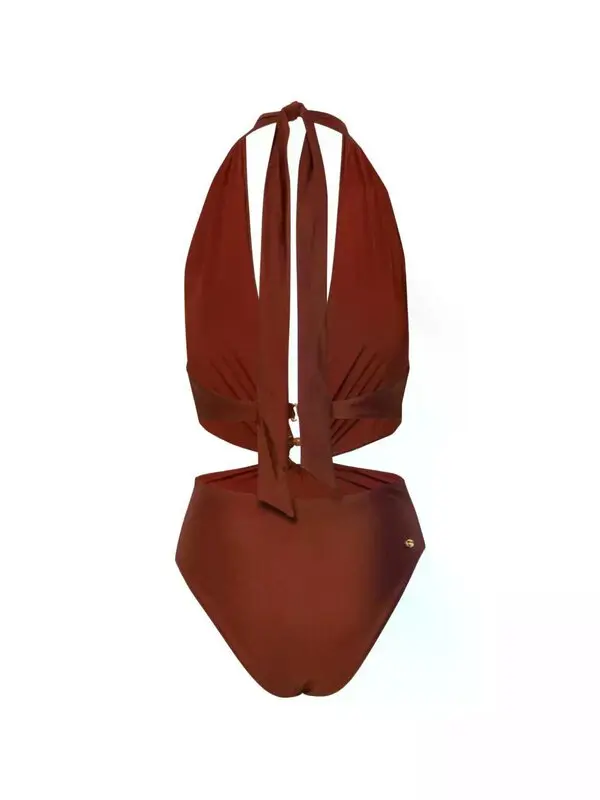 BAOBAB Selena V-neck Ring-detail Swimsuit - Red