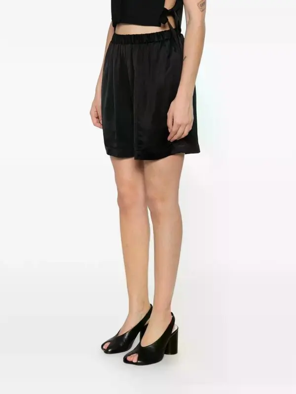 LUTZ HUELLE Garbo Satin Elasticated Waistband Shorts