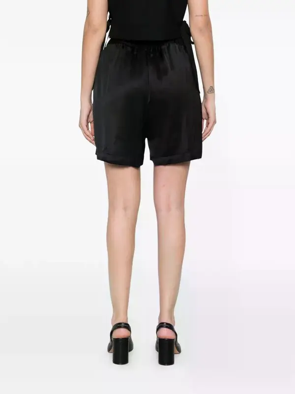 LUTZ HUELLE Garbo Satin Elasticated Waistband Shorts