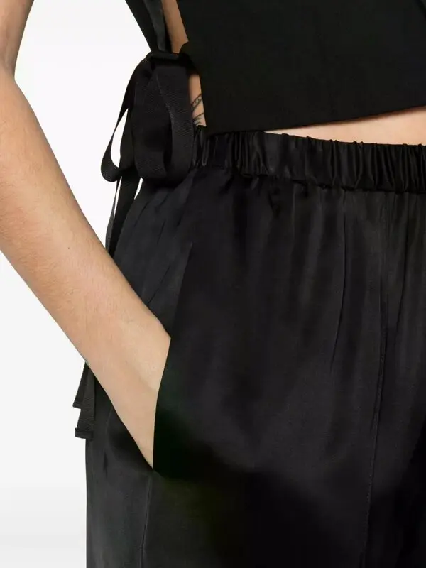 LUTZ HUELLE Garbo Satin Elasticated Waistband Shorts