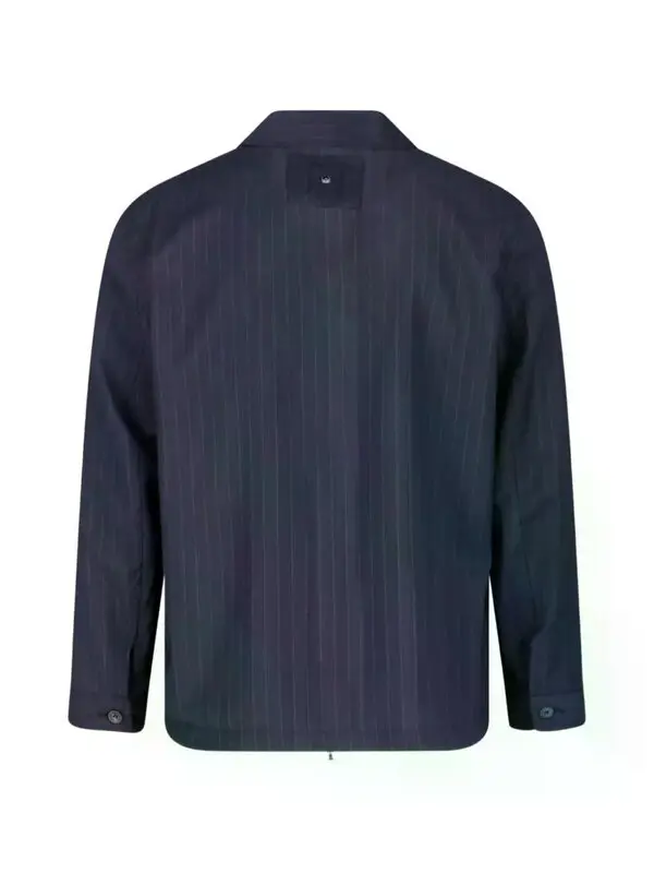 WHITE SAND Striped Zip Jacket