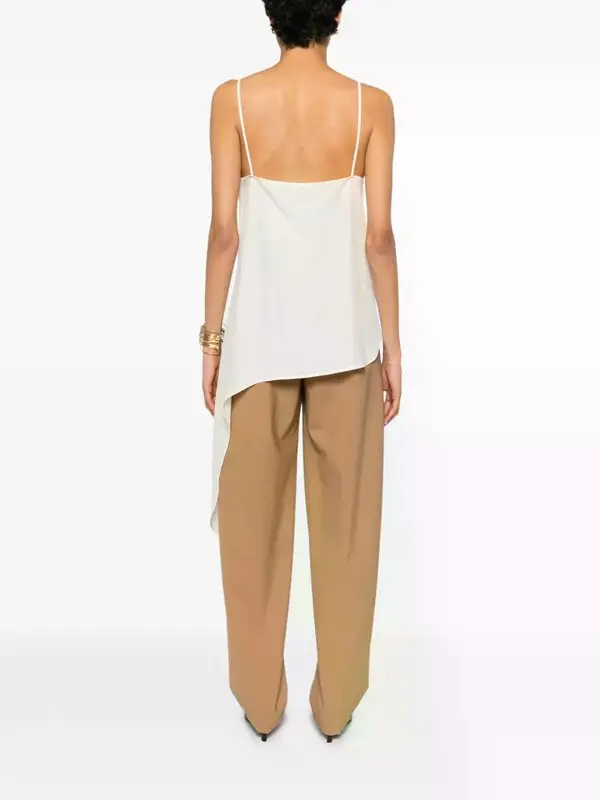 COVERT Asymmetric Hem V-neck Sleeveless Top