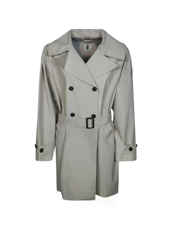 SAVE THE DUCK Livia Double-breasted Belted Raincoat