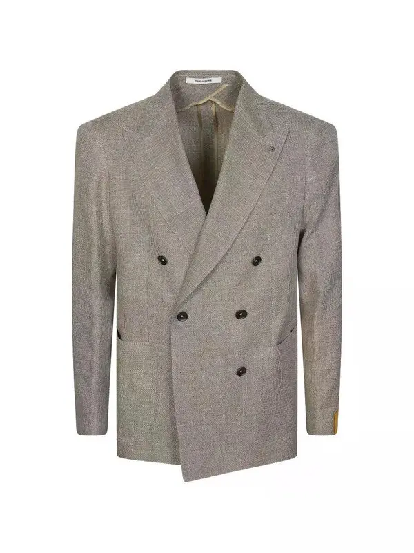 Tagliatore Textured Double-breasted Blazer - Neutrals