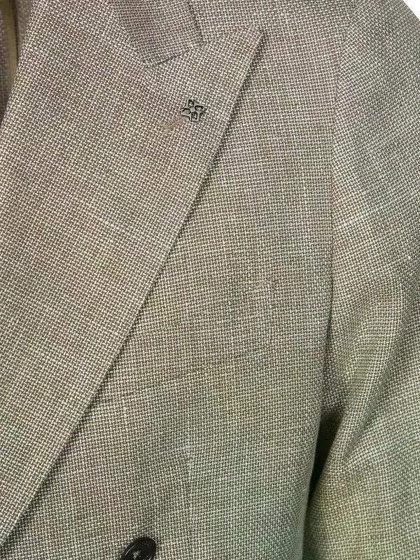 Tagliatore Textured Double-breasted Blazer - Neutrals