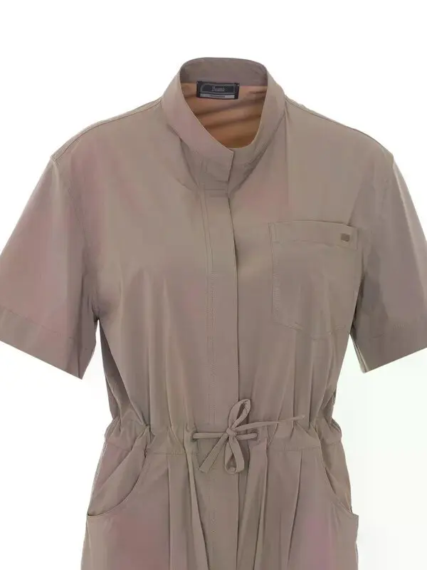 Herno Short Sleeve Drawstring Waist Jumpsuit