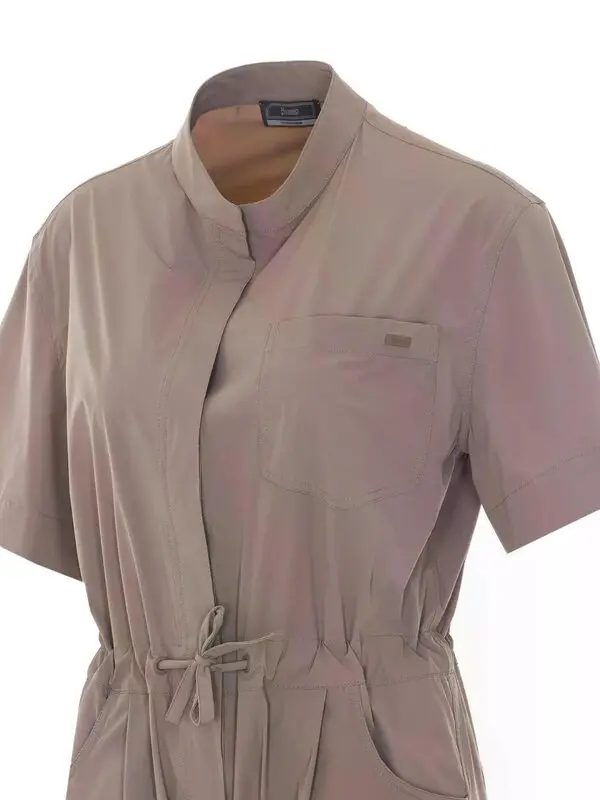 Herno Short Sleeve Drawstring Waist Jumpsuit