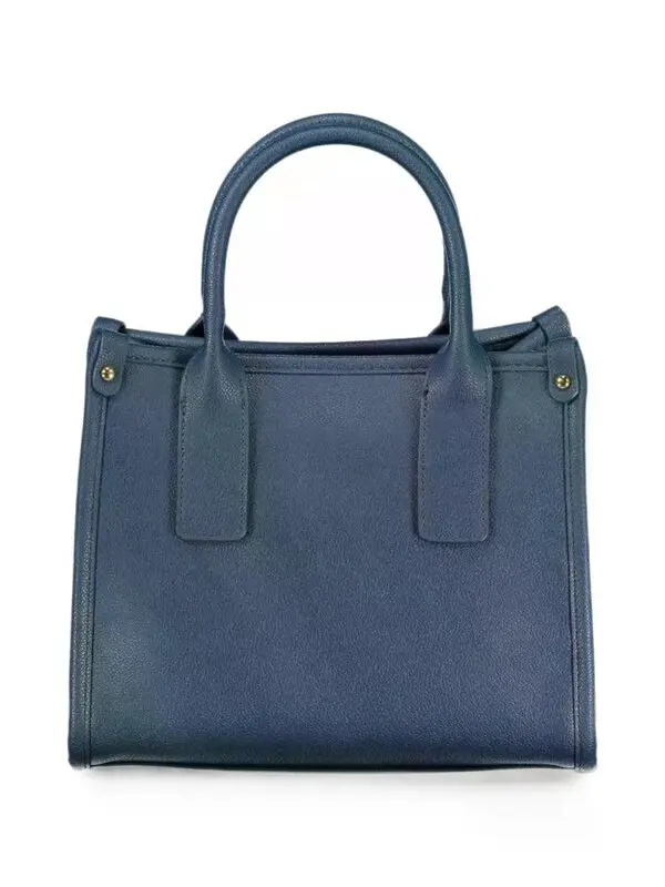 MARIO VALENTINO Debossed Logo Tote - Blue