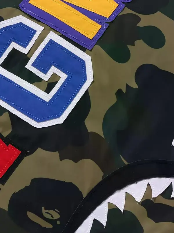 A BATHING APE 1st Camo Shark Appliqué Hooded Jacket