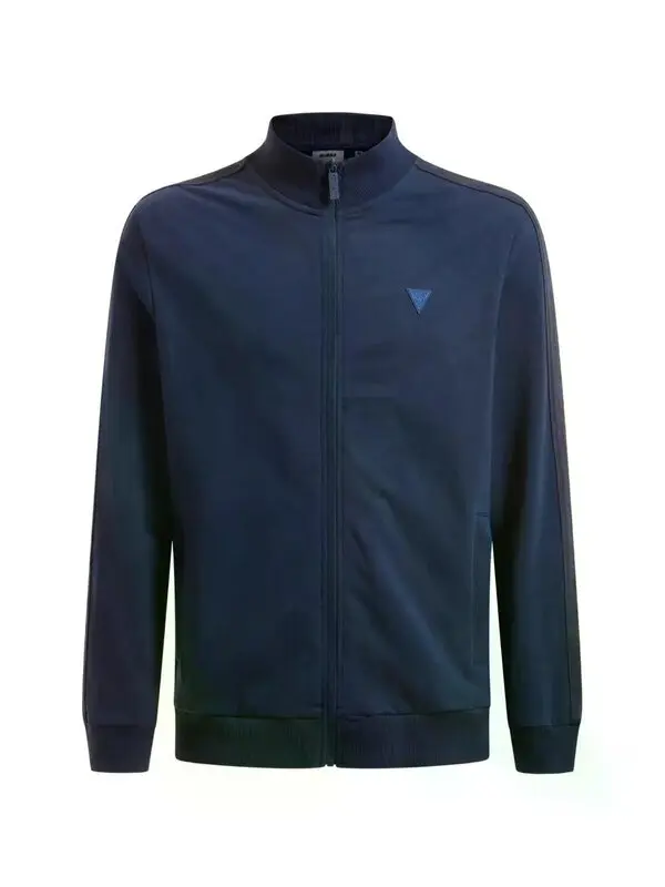 Guess Zip-up Logo-tape Sweatshirt