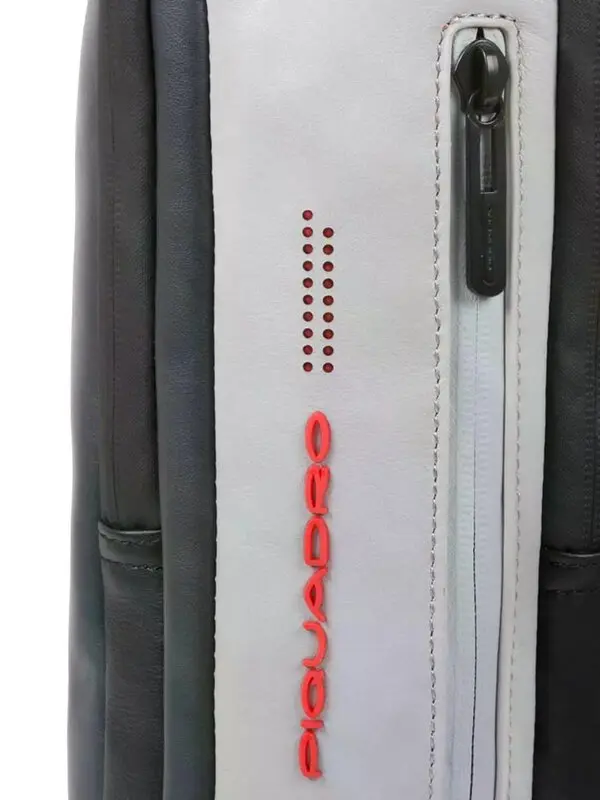 PIQUADRO Panelled Leather Backpack