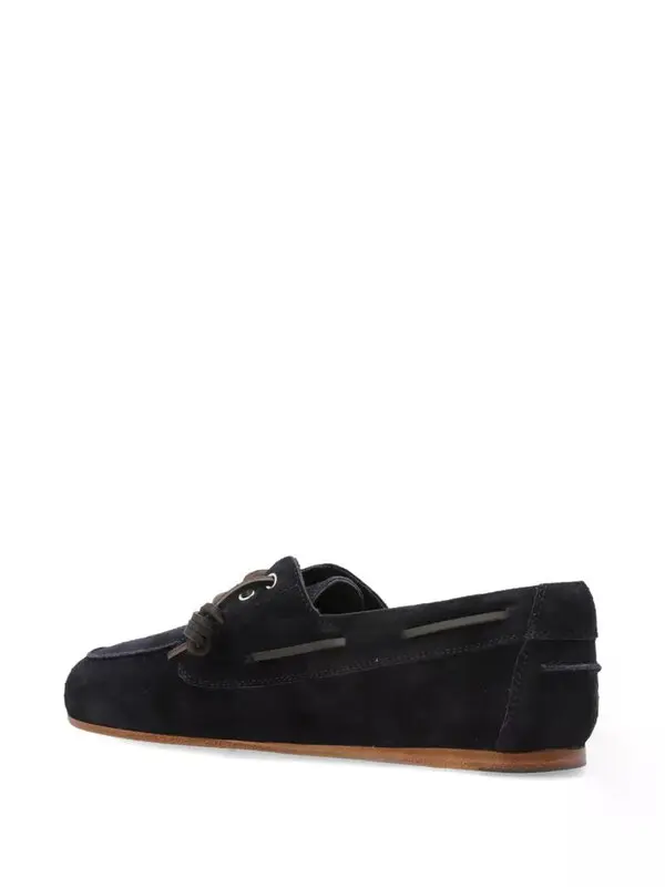 Dsquared2 Suede Lace-up Boat Shoes - Blue
