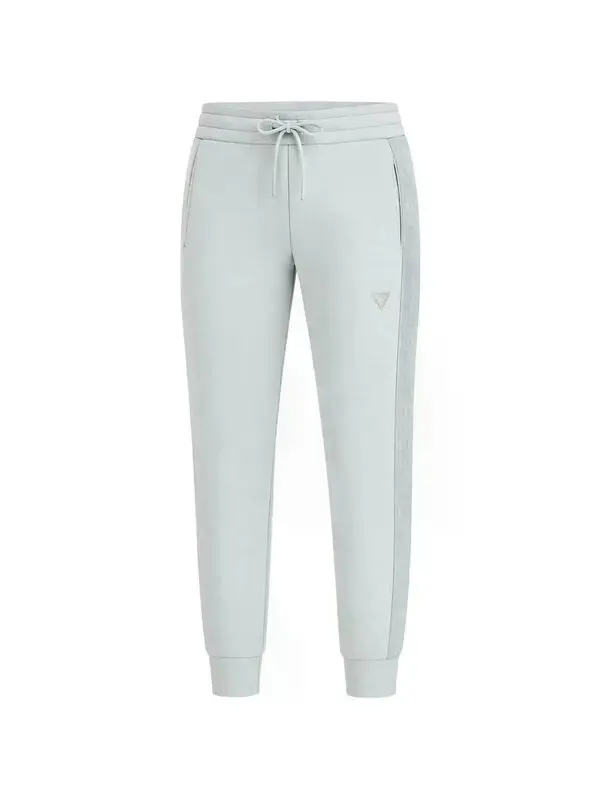 Guess Drawstring Waist Track Pants With Side Stripe Detail - Blue
