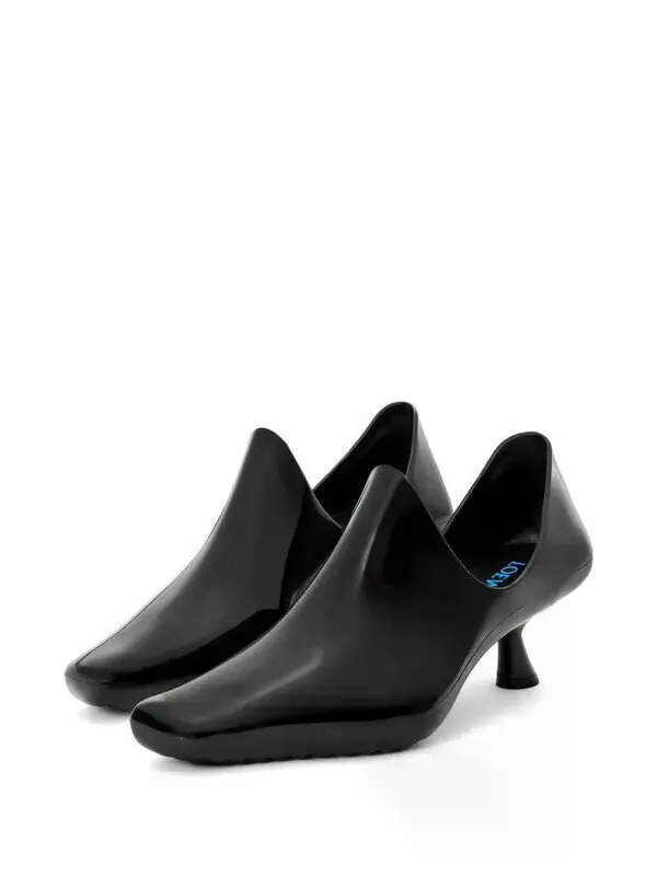 Loewe Emily Square-toe Kitten Heel Pumps