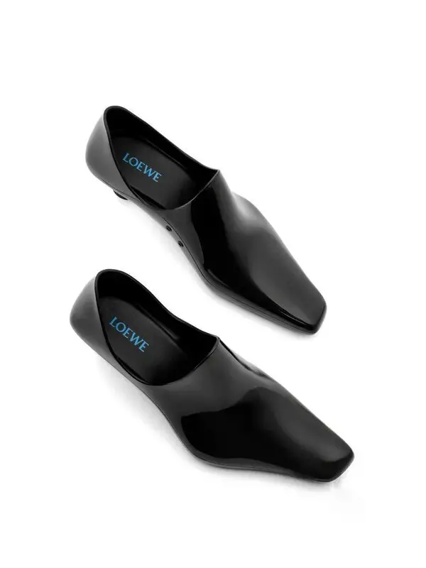 Loewe Emily Square-toe Kitten Heel Pumps