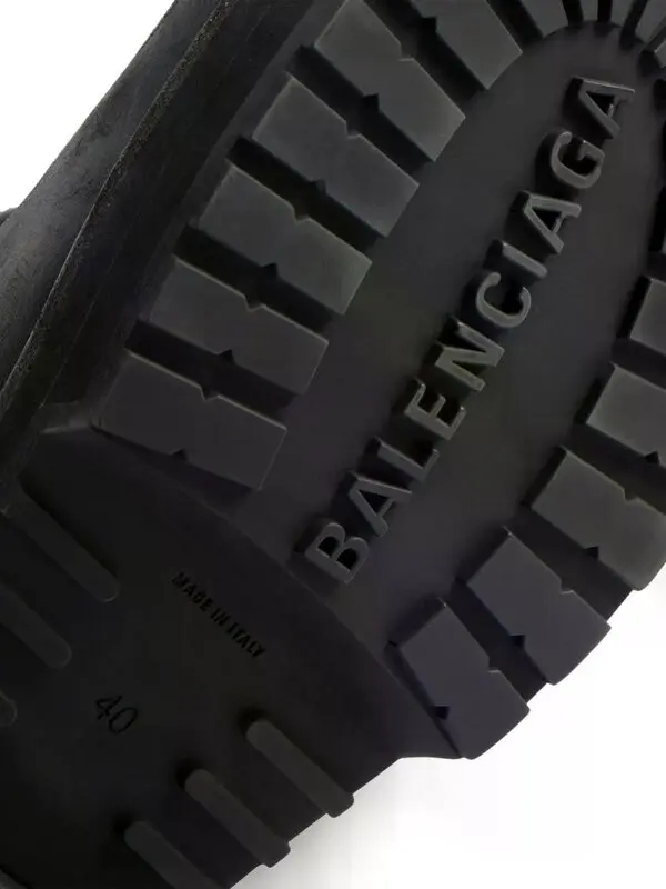 Balenciaga Buckle-strap Leather Mules
