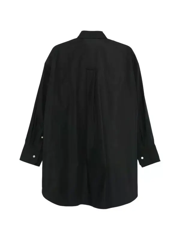 Kolor Panelled Long-sleeve Shirt - Black