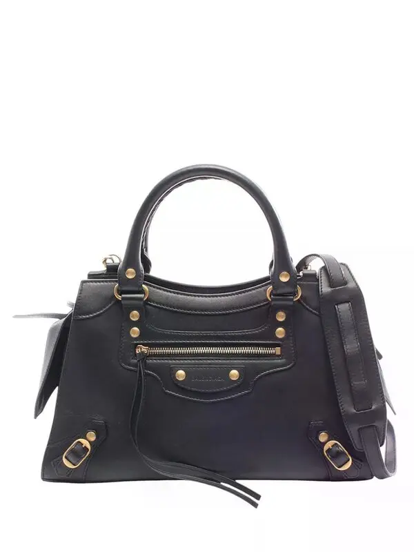 Balenciaga 2010-2026 Small Motocross Neo Classic City Satchel - Black