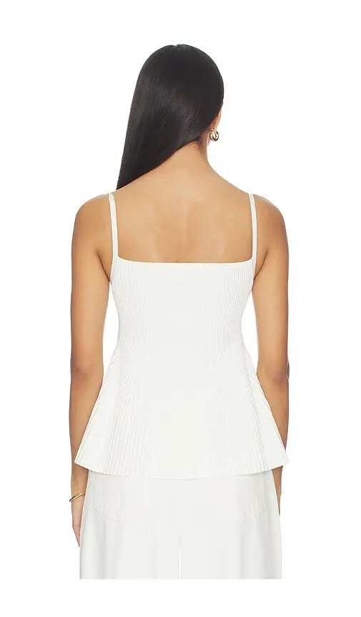 DL1961 Instasculpt Ribbed Peplum Tank