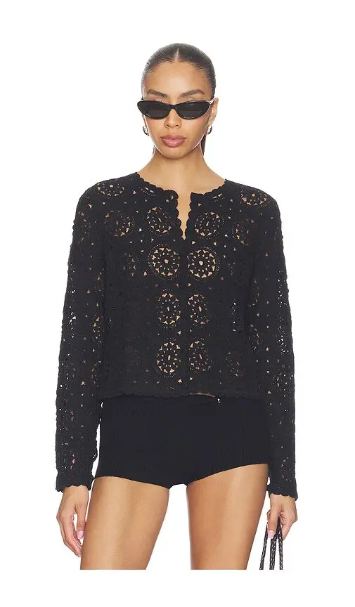 FRAME Crochet Cardigan