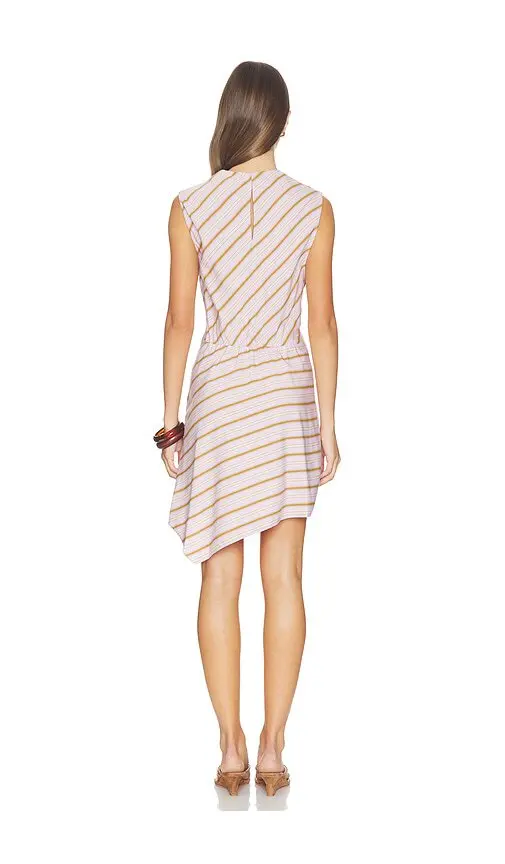 A.L.C. Striped Cinched Waist Dress