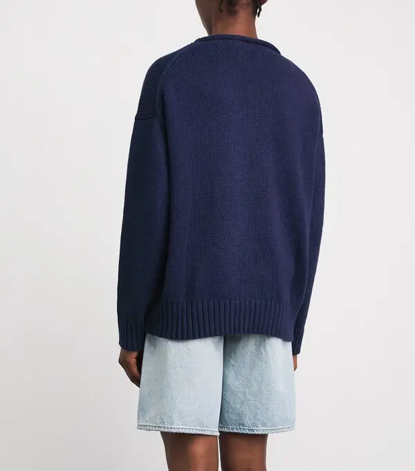 Polo Ralph Lauren Cotton-linen Sitting Polo Bear Pullover