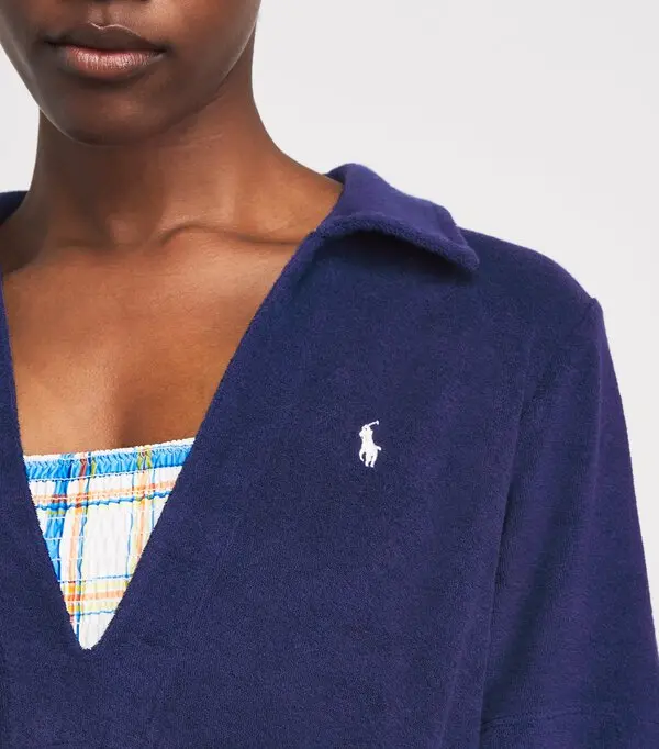 Polo Ralph Lauren Towelling Collared Mini Dress