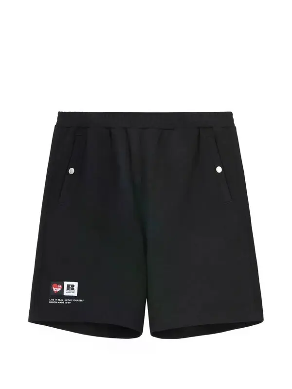 Izzue Logo Patch Pocket Shorts - Black