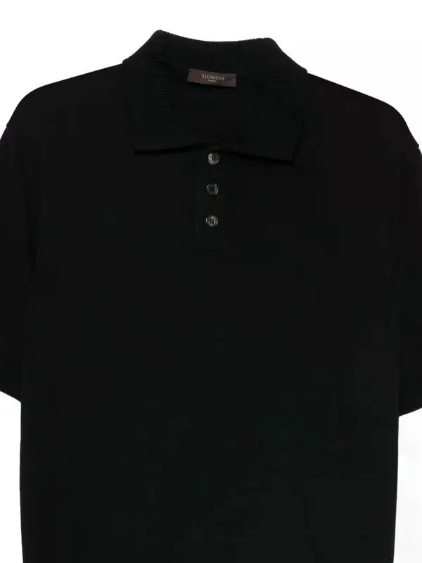 ZANONE Button Short-sleeve Polo Shirt