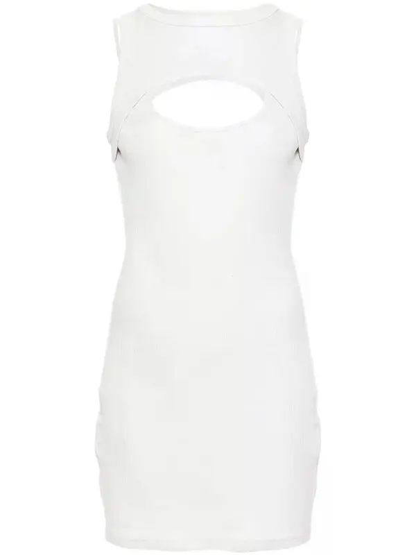 Off-White Cut-out Ribbed-knit Dress