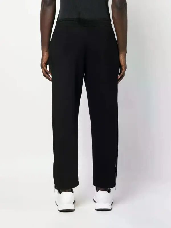 Neil Barrett Embroidered-logo Jogging Trousers - Black