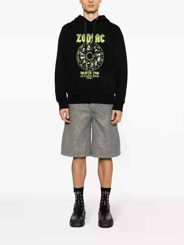 Neil Barrett Zodiac Print Cotton Hoodie