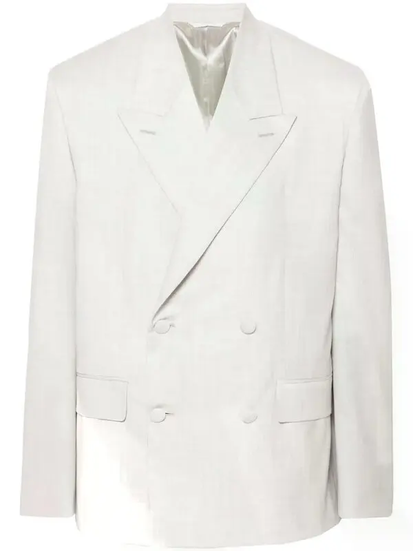 Givenchy Double-breasted Wool Blazer - Neutrals