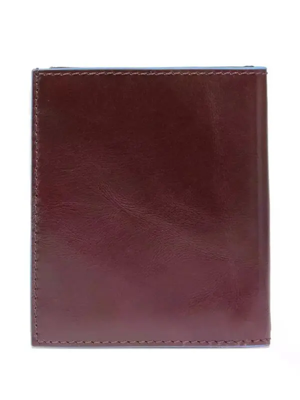 PIQUADRO Logo-plaque Leather Cardholder